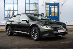 Black Volkswagen Arteon 2021 in Vilnius, with an engine capacity of 1.97 L and mileage of 131 thousand km for 26500 €, photo  on AUTOMOTO.COM.LV