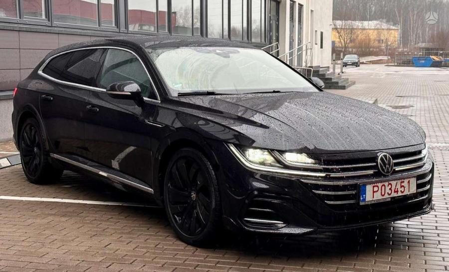 Black Volkswagen Arteon 2021 in Raseiniai, with an engine capacity of 1.97 L and mileage of 84 thousand km for 28500 €, photo 9 on AUTOMOTO.COM.LV