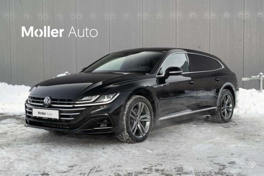 Black Volkswagen Arteon 2021 in Vilnius, with an engine capacity of 2.00 L and mileage of 128 thousand km for 25550 €, photo 1 on AUTOMOTO.COM.LV