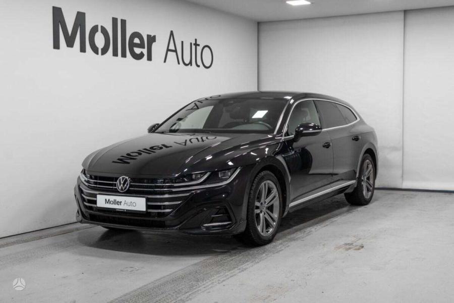 Black Volkswagen Arteon 2021 in Vilnius, with an engine capacity of 1.40 L and mileage of 112 thousand km for 23900 €, photo 1 on AUTOMOTO.COM.LV