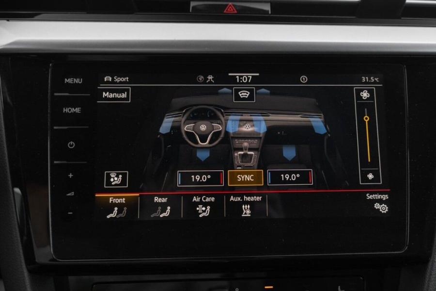 Black Volkswagen Arteon 2021 in Vilnius, with an engine capacity of 2.00 L and mileage of 149 thousand km for 28500 €, photo 26 on AUTOMOTO.COM.LV