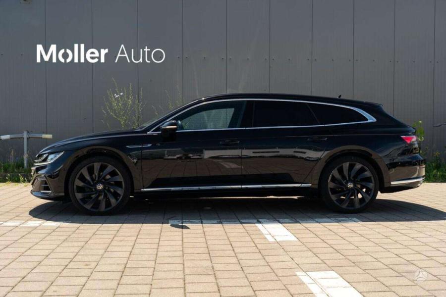Black Volkswagen Arteon 2021 in Vilnius, with an engine capacity of 2.00 L and mileage of 149 thousand km for 28500 €, photo 4 on AUTOMOTO.COM.LV
