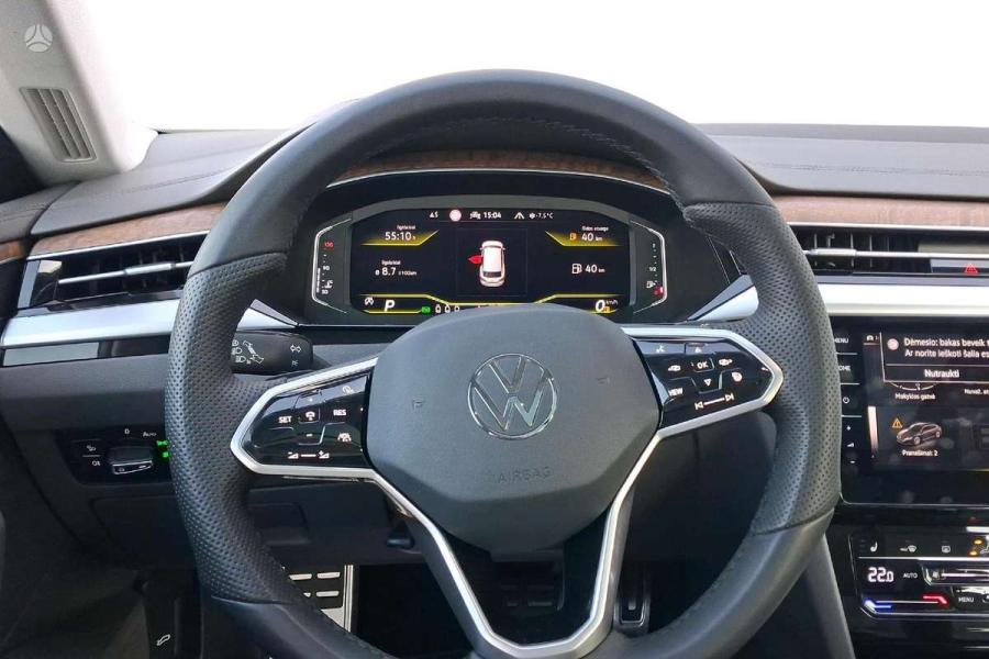 Black Volkswagen Arteon 2022 in Klaipeda, with an engine capacity of 1.98 L and mileage of 66 thousand km for 27500 €, photo 11 on AUTOMOTO.COM.LV