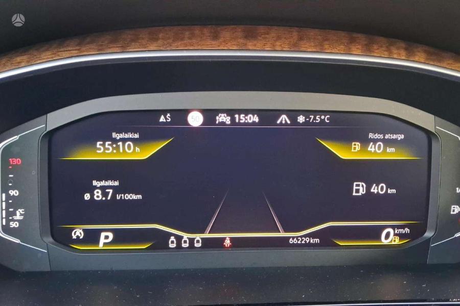 Black Volkswagen Arteon 2022 in Klaipeda, with an engine capacity of 1.98 L and mileage of 66 thousand km for 27500 €, photo 12 on AUTOMOTO.COM.LV