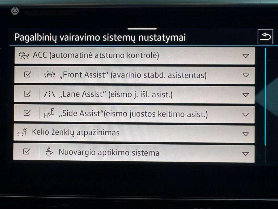 Melns Volkswagen Arteon 2022 Viļņa, ar dzinēja tilpumu 1.40 L un nobraukumu 150 tūkst. km par 23350 €, foto 27 vietnē AUTOMOTO.COM.LV