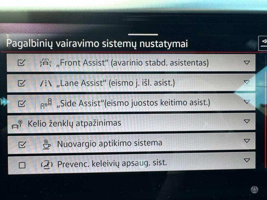 Melns Volkswagen Arteon 2022 Viļņa, ar dzinēja tilpumu 1.40 L un nobraukumu 68 tūkst. km par 25600 €, foto 25 vietnē AUTOMOTO.COM.LV