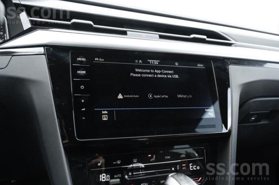 Black Volkswagen Arteon 2022 in Riga, with an engine capacity of 1.40 L and mileage of 142 thousand km for 22900 €, photo 25 on AUTOMOTO.COM.LV