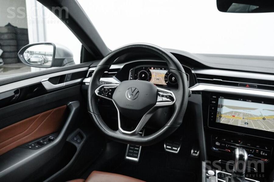 Black Volkswagen Arteon 2022 in Riga, with an engine capacity of 1.40 L and mileage of 142 thousand km for 22900 €, photo 34 on AUTOMOTO.COM.LV