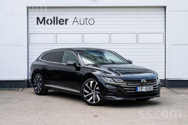 Black Volkswagen Arteon 2023 in Riga, with an engine capacity of 2.00 L and mileage of 31 thousand km for 29450 €, photo 2 on AUTOMOTO.COM.LV
