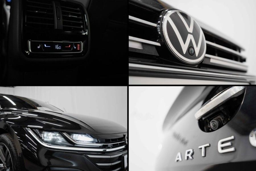 Black Volkswagen Arteon 2023 in Tallinn, with an engine capacity of 2.00 L and mileage of 154 thousand km for 26900 €, photo 14 on AUTOMOTO.COM.LV