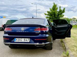 Blue Volkswagen Arteon 2017 in Vilnius, with an engine capacity of 1.97 L and mileage of 241 thousand km for 18500 €, photo 6 on AUTOMOTO.COM.LV