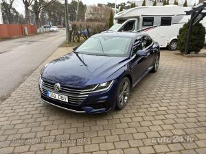 Zils Volkswagen Arteon 2019 Tallina, ar dzinēja tilpumu 1.50 L un nobraukumu 186 tūkst. km par 19500 €, foto  vietnē AUTOMOTO.COM.LV
