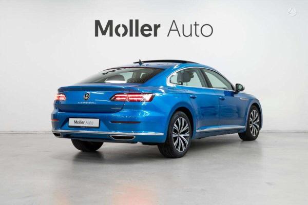 Blue Volkswagen Arteon 2022 in Vilnius, with an engine capacity of 1.40 L and mileage of 83 thousand km for 25500 €, photo 3 on AUTOMOTO.COM.LV