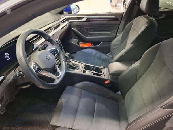 Blue Volkswagen Arteon 2021 in Vilnius, with an engine capacity of 1.50 L and mileage of 140 thousand km for 21175 €, photo 5 on AUTOMOTO.COM.LV