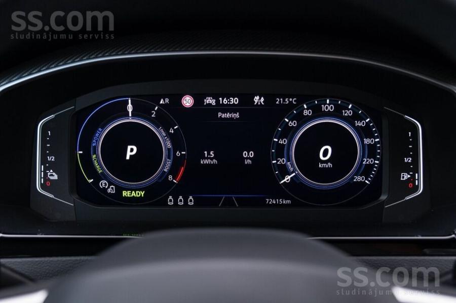 Blue Volkswagen Arteon 2022 in Riga, with an engine capacity of 1.40 L and mileage of 72 thousand km for 22950 €, photo 19 on AUTOMOTO.COM.LV