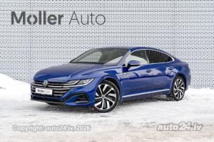 Blue Volkswagen Arteon 2024 in Riga, with an engine capacity of 2.00 L and mileage of 37 thousand km for 40889 €, photo  on AUTOMOTO.COM.LV