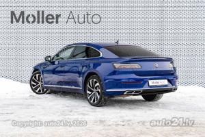 Blue Volkswagen Arteon 2024 in Riga, with an engine capacity of 2.00 L and mileage of 37 thousand km for 40889 €, photo 4 on AUTOMOTO.COM.LV