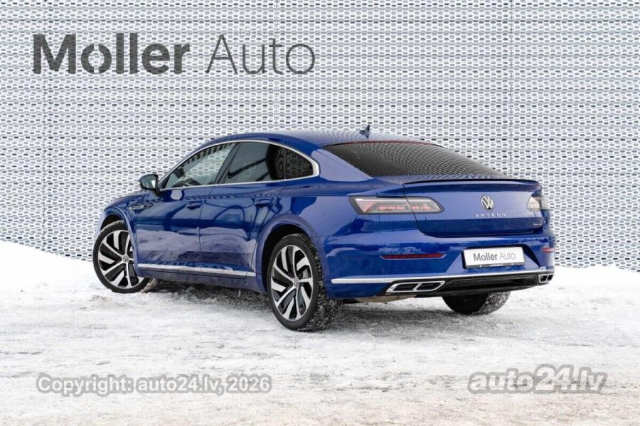 Blue Volkswagen Arteon 2024 in Riga, with an engine capacity of 2.00 L and mileage of 37 thousand km for 40889 €, photo 4 on AUTOMOTO.COM.LV