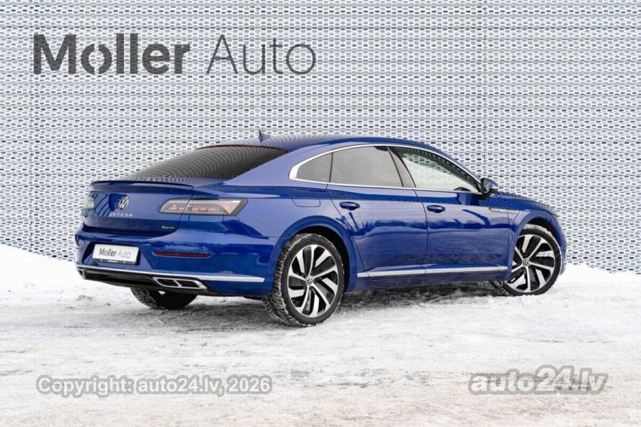Blue Volkswagen Arteon 2024 in Riga, with an engine capacity of 2.00 L and mileage of 37 thousand km for 40889 €, photo 5 on AUTOMOTO.COM.LV