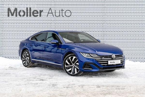 Blue Volkswagen Arteon 2024 in Riga, with an engine capacity of 2.00 L and mileage of 37 thousand km for 37900 €, photo 2 on AUTOMOTO.COM.LV