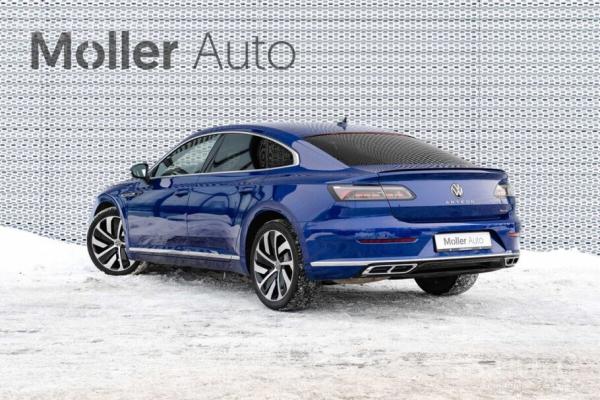 Blue Volkswagen Arteon 2024 in Riga, with an engine capacity of 2.00 L and mileage of 37 thousand km for 37900 €, photo 3 on AUTOMOTO.COM.LV