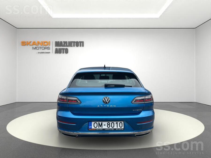 Blue Volkswagen Arteon 2021 in Riga, with an engine capacity of 1.40 L and mileage of 97 thousand km for 22290 €, photo 6 on AUTOMOTO.COM.LV