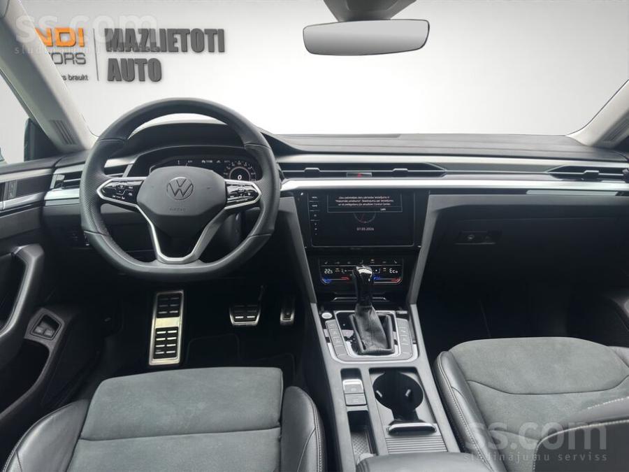 Blue Volkswagen Arteon 2021 in Riga, with an engine capacity of 1.40 L and mileage of 97 thousand km for 22290 €, photo 14 on AUTOMOTO.COM.LV
