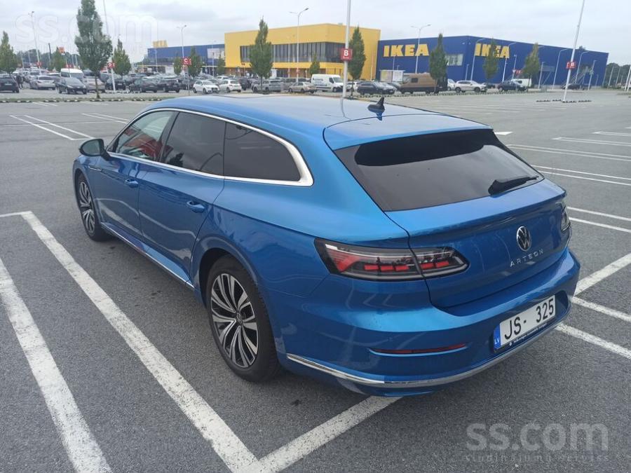 Blue Volkswagen Arteon 2021 in Riga, with an engine capacity of 2.00 L and mileage of 217 thousand km for 22000 €, photo 4 on AUTOMOTO.COM.LV