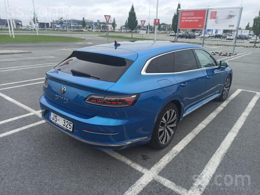Blue Volkswagen Arteon 2021 in Riga, with an engine capacity of 2.00 L and mileage of 217 thousand km for 22000 €, photo 5 on AUTOMOTO.COM.LV