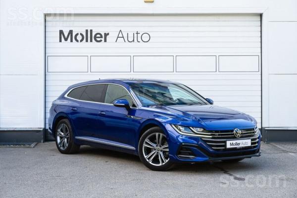 Blue Volkswagen Arteon 2021 in Riga, with an engine capacity of 1.40 L and mileage of 87 thousand km for 26500 €, photo 2 on AUTOMOTO.COM.LV