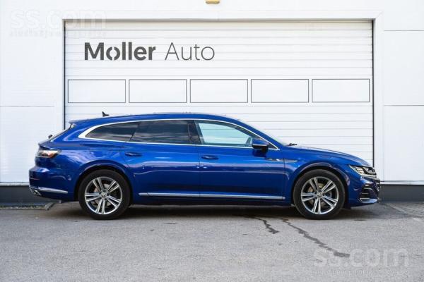 Blue Volkswagen Arteon 2021 in Riga, with an engine capacity of 1.40 L and mileage of 87 thousand km for 26500 €, photo 5 on AUTOMOTO.COM.LV