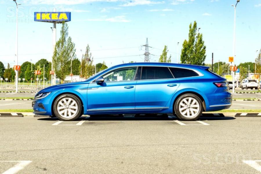 Blue Volkswagen Arteon 2021 in Riga, with an engine capacity of 2.00 L and mileage of 220 thousand km for 22990 €, photo 6 on AUTOMOTO.COM.LV