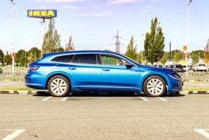 Blue Volkswagen Arteon 2021 in Riga, with an engine capacity of 2.00 L and mileage of 220 thousand km for 22990 €, photo 10 on AUTOMOTO.COM.LV