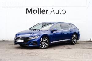 Blue Volkswagen Arteon 2021 in Riga, with an engine capacity of 1.40 L and mileage of 60 thousand km for 26500 €, photo  on AUTOMOTO.COM.LV