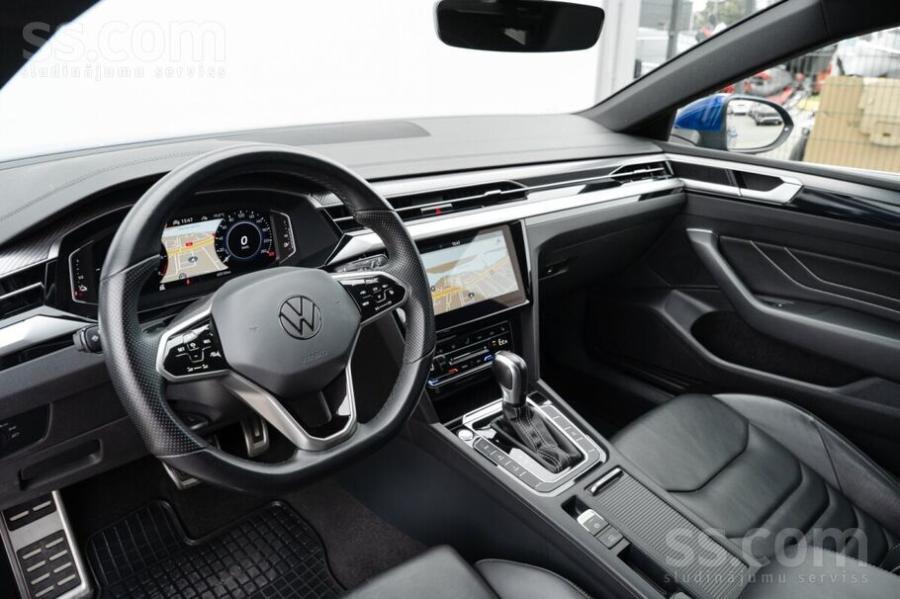 Blue Volkswagen Arteon 2021 in Riga, with an engine capacity of 1.40 L and mileage of 60 thousand km for 26500 €, photo 31 on AUTOMOTO.COM.LV
