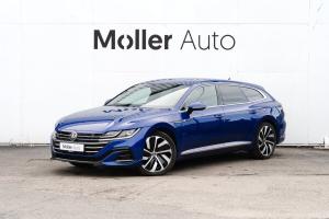 Blue Volkswagen Arteon 2021 in Riga, with an engine capacity of 1.40 L and mileage of 60 thousand km for 26500 €, photo  on AUTOMOTO.COM.LV