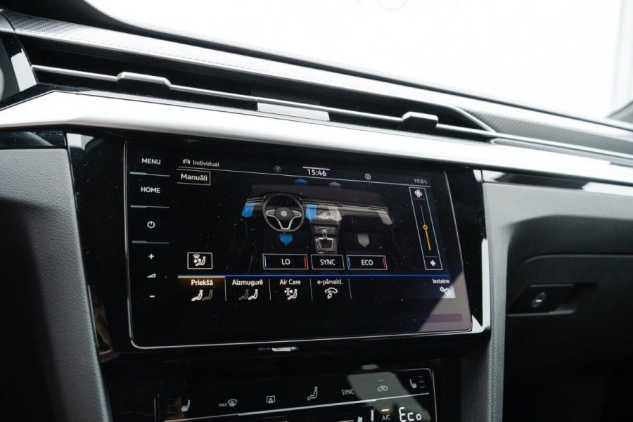 Blue Volkswagen Arteon 2021 in Riga, with an engine capacity of 1.40 L and mileage of 60 thousand km for 26500 €, photo 24 on AUTOMOTO.COM.LV