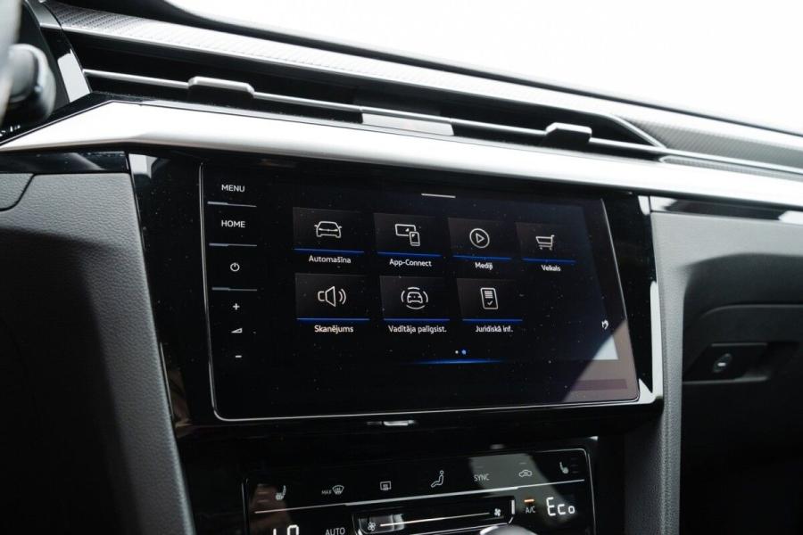 Blue Volkswagen Arteon 2021 in Riga, with an engine capacity of 1.40 L and mileage of 60 thousand km for 26500 €, photo 25 on AUTOMOTO.COM.LV