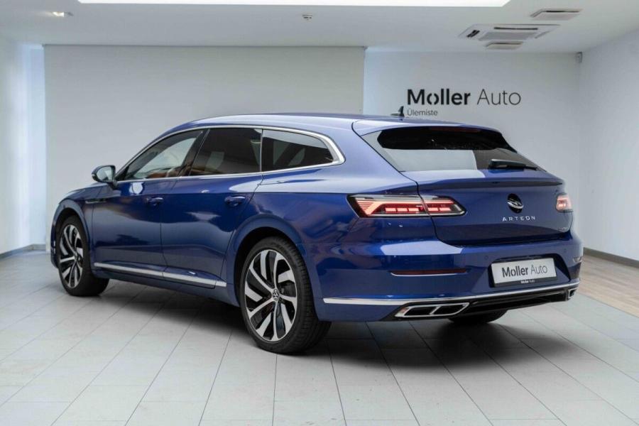 Blue Volkswagen Arteon 2021 in Peetri, with an engine capacity of 1.40 L and mileage of 97 thousand km for 34400 €, photo 5 on AUTOMOTO.COM.LV