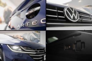 Blue Volkswagen Arteon 2021 in Peetri, with an engine capacity of 1.40 L and mileage of 97 thousand km for 34400 €, photo 18 on AUTOMOTO.COM.LV