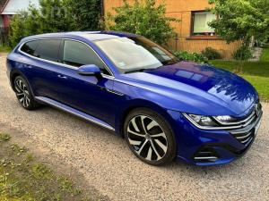 Blue Volkswagen Arteon 2022 in Cesis, with an engine capacity of 2.00 L and mileage of 105 thousand km for 28000 €, photo 8 on AUTOMOTO.COM.LV
