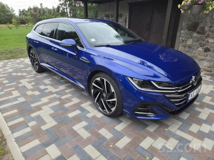 Blue Volkswagen Arteon 2022 in Liepaja, with an engine capacity of 2.00 L and mileage of 73 thousand km for 36243 €, photo 5 on AUTOMOTO.COM.LV