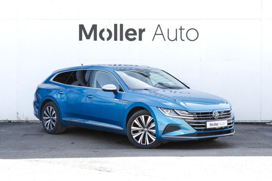 Blue Volkswagen Arteon 2022 in Riga, with an engine capacity of 1.40 L and mileage of 114 thousand km for 23500 €, photo 3 on AUTOMOTO.COM.LV
