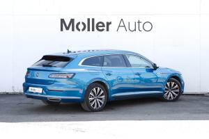 Blue Volkswagen Arteon 2022 in Riga, with an engine capacity of 1.40 L and mileage of 114 thousand km for 23500 €, photo 5 on AUTOMOTO.COM.LV