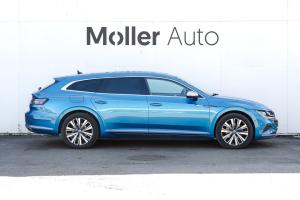 Blue Volkswagen Arteon 2022 in Riga, with an engine capacity of 1.40 L and mileage of 114 thousand km for 23500 €, photo 6 on AUTOMOTO.COM.LV