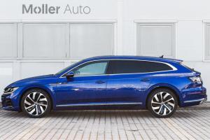 Blue Volkswagen Arteon 2023 in Ventspils, with an engine capacity of 2.00 L and mileage of 109 thousand km for 28100 €, photo 3 on AUTOMOTO.COM.LV