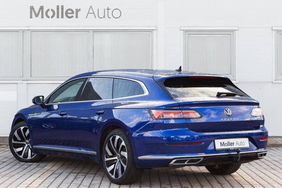Blue Volkswagen Arteon 2023 in Ventspils, with an engine capacity of 2.00 L and mileage of 109 thousand km for 28100 €, photo 4 on AUTOMOTO.COM.LV