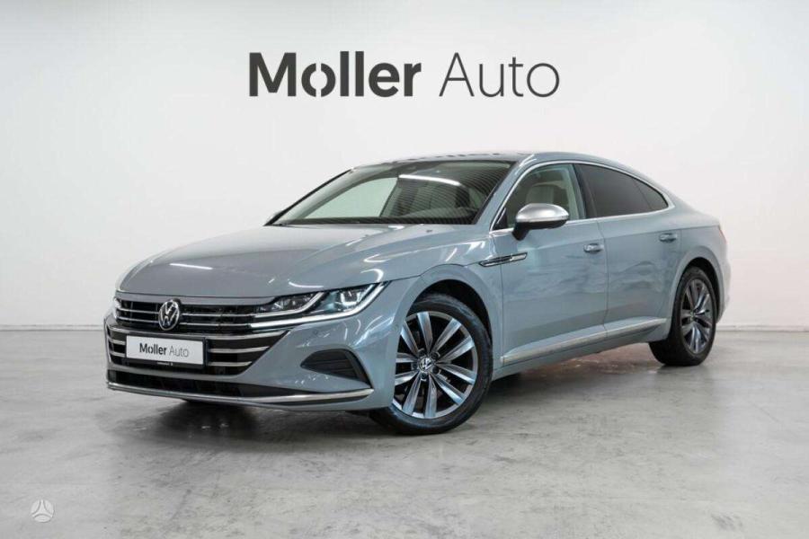 Grey Volkswagen Arteon 2021 in Vilnius, with an engine capacity of 1.40 L and mileage of 109 thousand km for 23900 €, photo 1 on AUTOMOTO.COM.LV