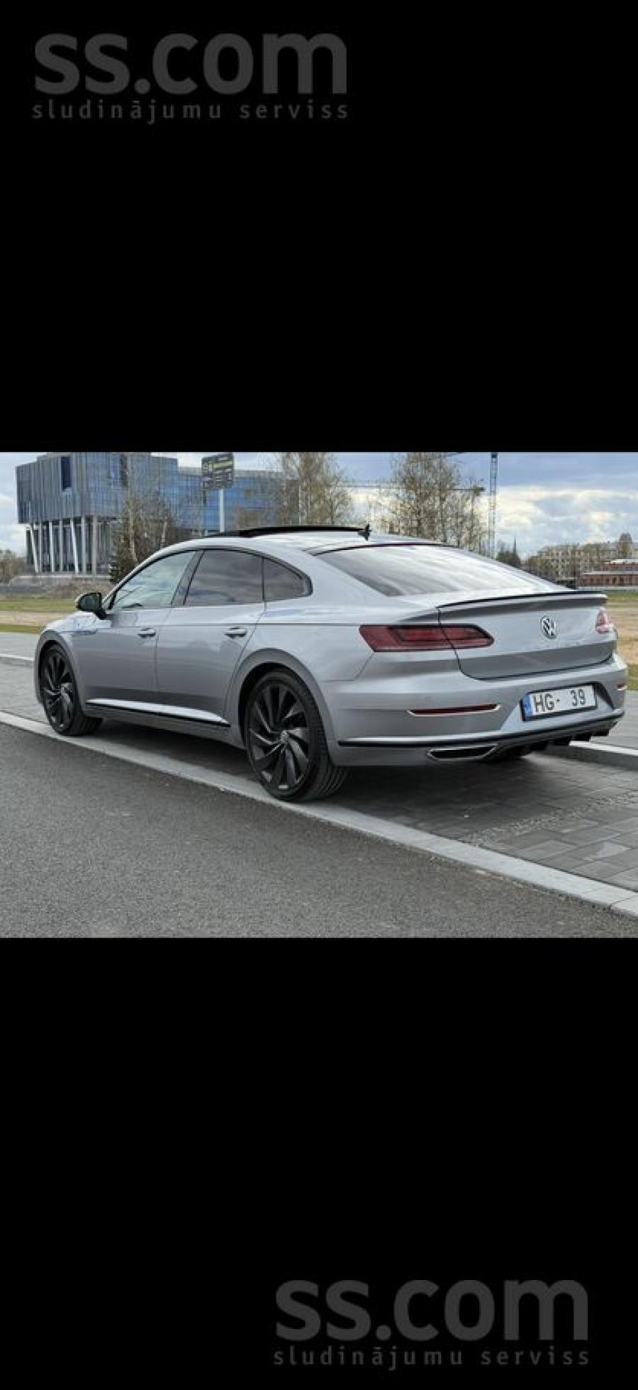 Grey Volkswagen Arteon 2017 in Riga, with an engine capacity of 2.00 L and mileage of 163 thousand km for 19500 €, photo 6 on AUTOMOTO.COM.LV