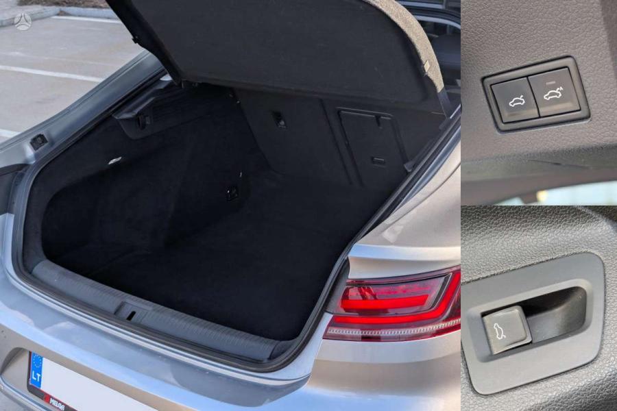 Grey Volkswagen Arteon 2019 in Vilnius, with an engine capacity of 1.97 L and mileage of 172 thousand km for 16700 €, photo 8 on AUTOMOTO.COM.LV